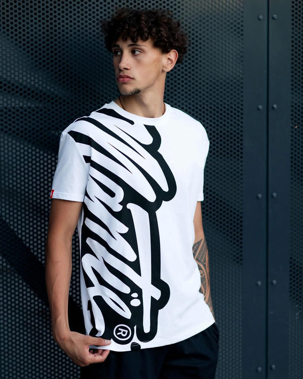 Mantis Signature Graffiti Tee White
